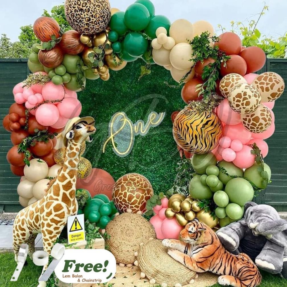 Jual [PAKET PREMIUM] Full Set Safari Zoo Theme / Paket Komplit Hewan ...