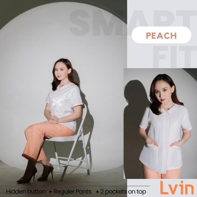 Jual Baju Seragam Suster Lvin New Classic Putih / Seragam Suster Lengan ...