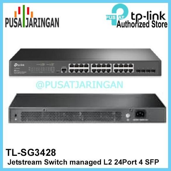 Jual Tp-Link Tl-Sg3428 Jetstream 24-Port Gigabit L2 Managed Switch 4 ...