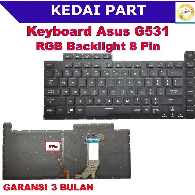 Jual Keyboard Asus Rog Strix Scar Iii G531 G531G G531Gv G531Gd Rgb ...