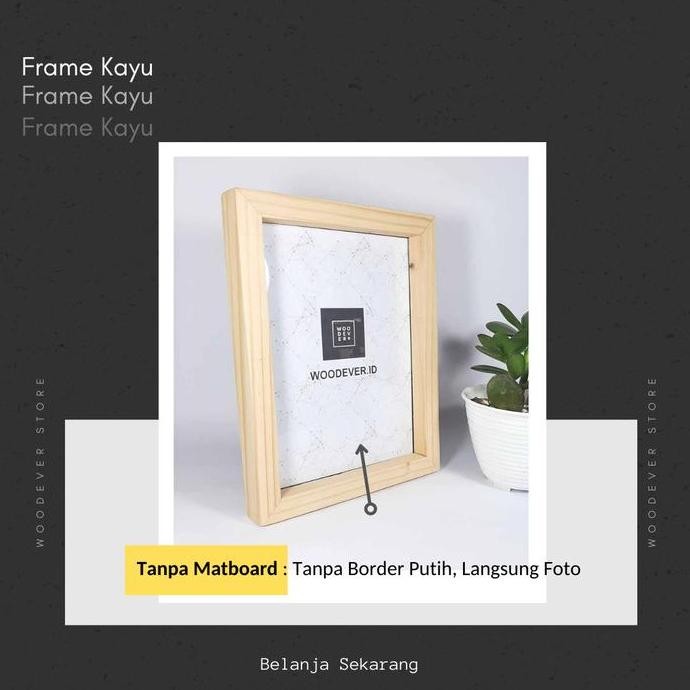 Jual JH8 Woodever Bingkai Kayu Frame Foto 4R - Dekorasi Rumah Tangga ...