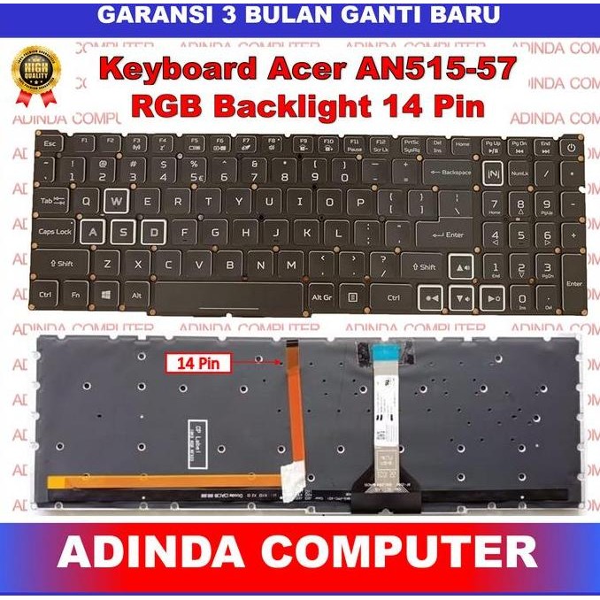 Jual Keyboard Acer Nitro 5 An515-57 An515-45 An515-56 Backlight Backlit ...