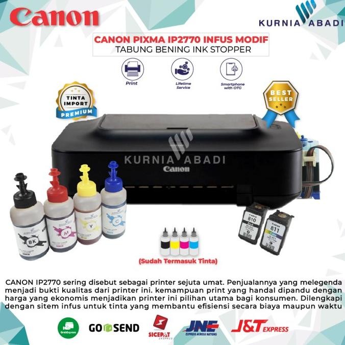 Jual Original Printer Canon Pixma Ip2770 Infus Inkjet Print Only Tabung ...
