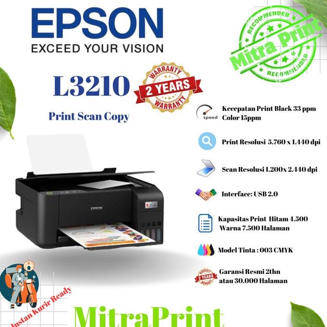 Jual Original Printer Epson L3210 Print Scan Copy | Shopee Indonesia