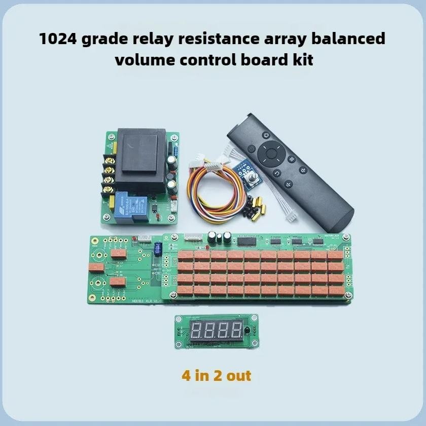 Jual 1024 level relay resistor array balanced XLR version volume ...