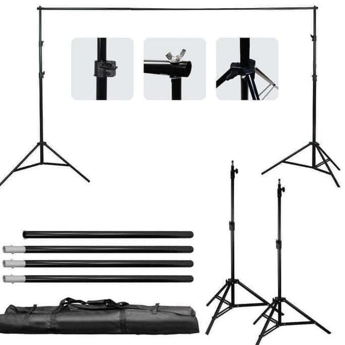 Jual Stand Backdrop/ Tiang Backdrop Foto Studio Ukuran 3 Meter | Shopee ...