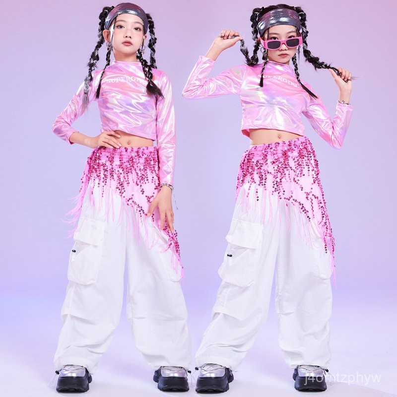 Jual Jazz Dance Girls' Costume Children's Street Dance Trendy ...