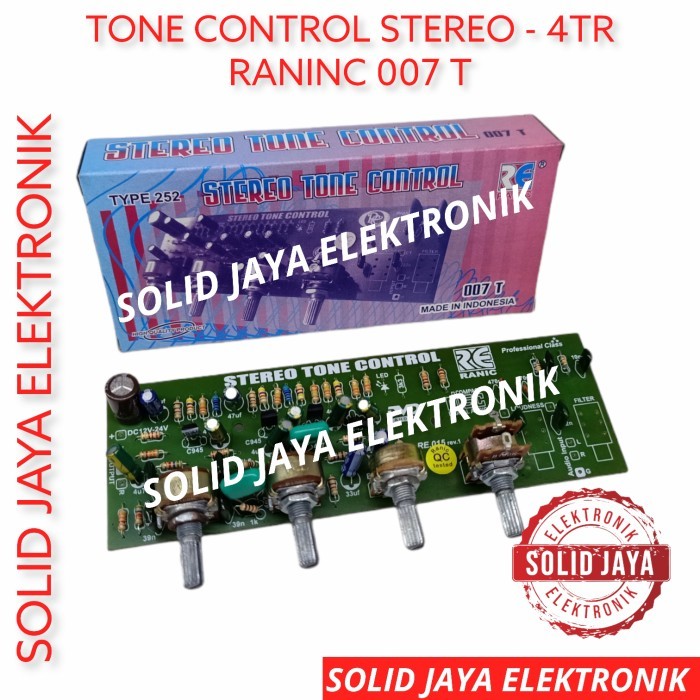 Jual KIT TONE CONTROL STEREO 4 TR TRANSISTOR 007 - 4 POTENSIO RANIC 252 ...