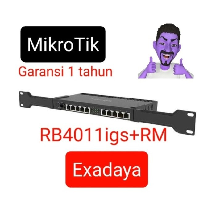 Jual Mikrotik Router Indoor Rb4011Igs+Rm / Rb4011 10 Port Gigabit + 1 ...
