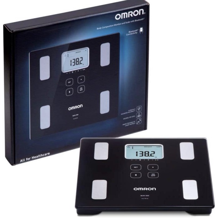 Jual Omron Bcm 500 Smart Bluetooth Body Composition Monitor Scale ...