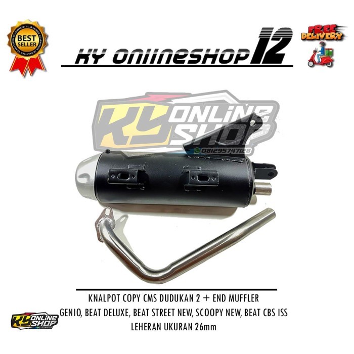 Jual KNALPOT COPY CMS DUDUKAN 2 GENIO + END MUFFLER THAILAND / ZRC ADEM ...