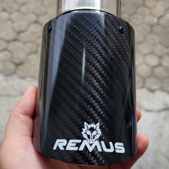 Jual IMPORT Tailpipe Rear End Muffler Knapot Mobil Variasi CARBON REMUS ...