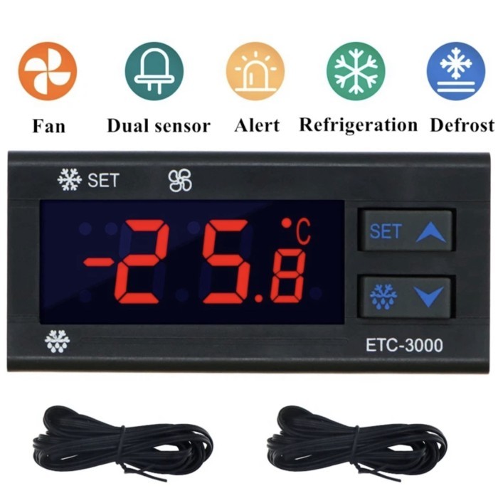 Jual ETC-3000 Thermoregulator Temperature Controller Refrigerator ...