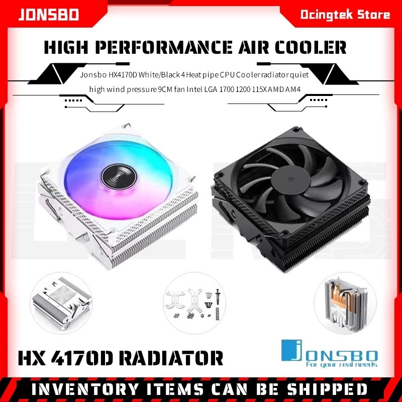 Jual Pendatang Baru JONSBO HX4170D Hitam/Putih 4 Pipa Panas Pendingin ...