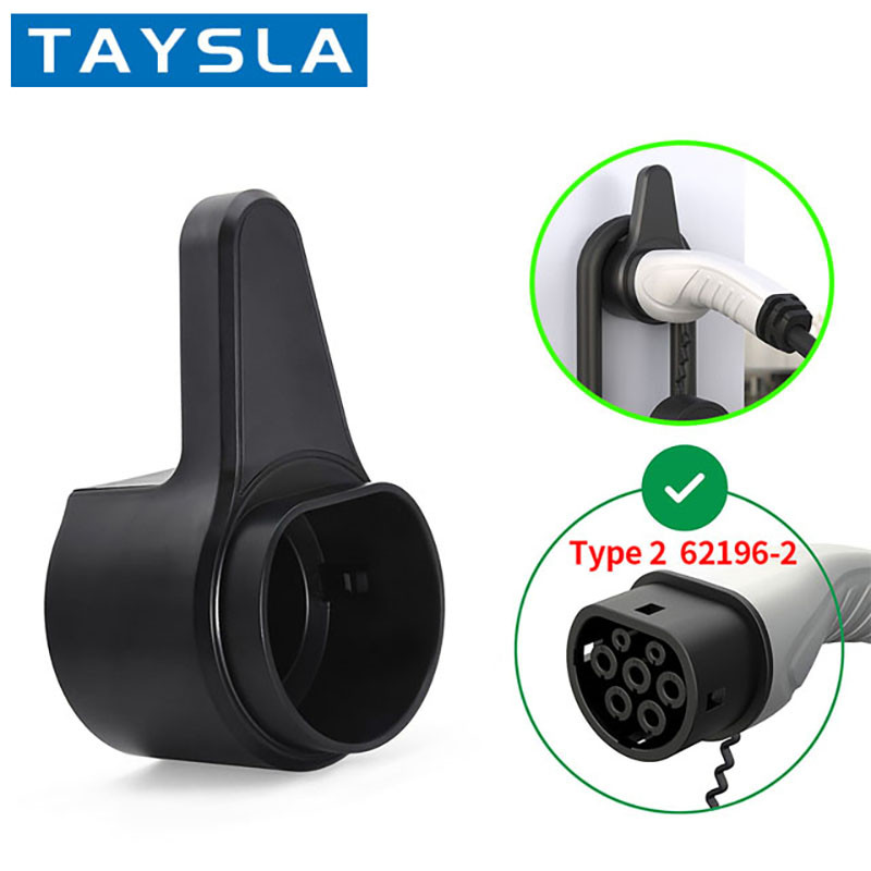 Jual EV Charger Holder Type 2 Wall Mount Electric Car Charging Cable ...