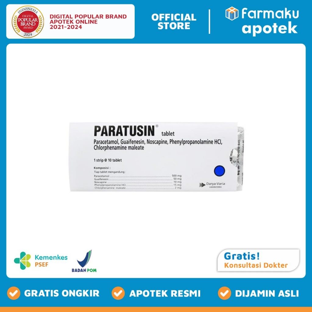 Jual Paratusin Strip 10 Tablet - BIN | Shopee Indonesia