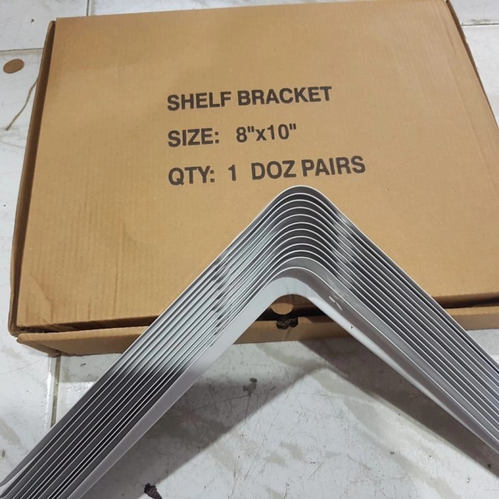 Jual SIKU RAK PUTIH 6 X 8 INCH ISI 12 PASANG | Shopee Indonesia