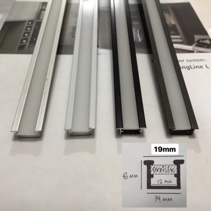 Jual List Rel Lis Led Rumah Lampu Led Strip Alumunium Acrylic Cover ...