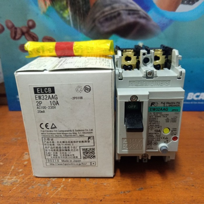 Jual Elcb Fuji Ew32Aag Ew 32 Aag 2Pole 10-30A 30Ma Fuji Electric | Shopee Indonesia