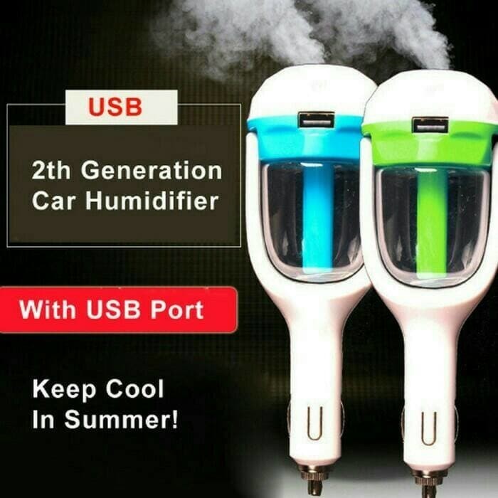 Jual Charger Mobil USB with Air Humidifier / Penyegar Udara Mobil ...