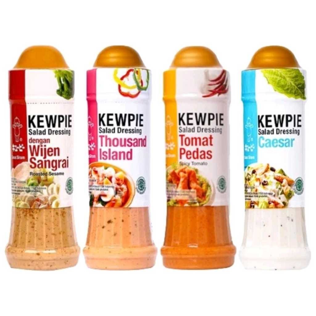Jual Kewpie Salad Dressing Wijen Sangrai Mayo Caesar Salad Soy Sauce Thousand Island Spicy ...
