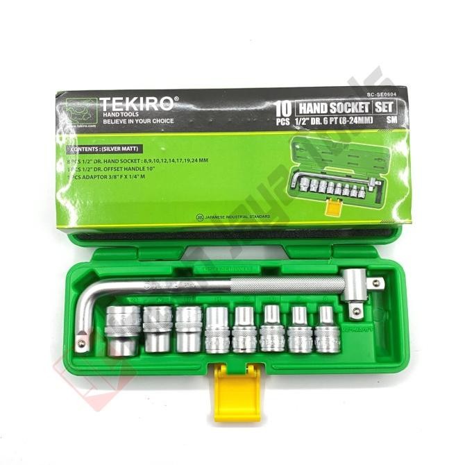 Jual Tekiro Kunci Sok Set 10 Pcs 8 - 24 Mm Box Plastik Original Dan Terpercaya | Shopee Indonesia