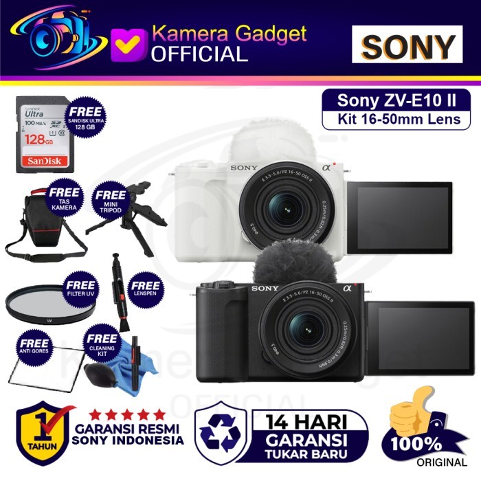 Jual Sony Zv-E10 Ii Kit 16-50Mm Mirrorless Camera Sony Zve10 Zve 10 ...