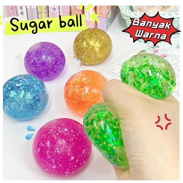 Jual Mainan Squishy Sugar Ball Maltose Malt Syrup Balls Fidget Toy ...