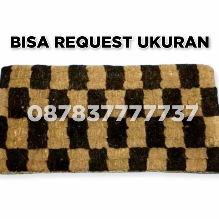 Jual KESET SERABUT KELAPA TEBAL MOTIF CATUR KOTAK KOTAK KESET LOBBY ...