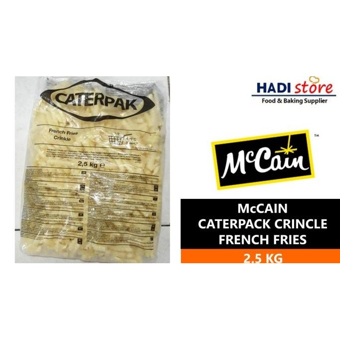 Jual Mccain French Fries Caterpack Crinkle Kentang Beku 2.5 Kg Original ...