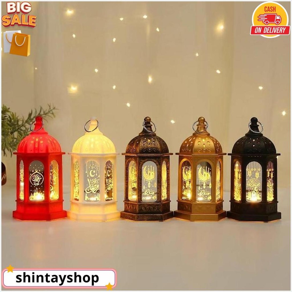 Jual Hallowen Lentera Lampu Led Muslim Hiasan Idul Fitri Ornamen Lampu ...