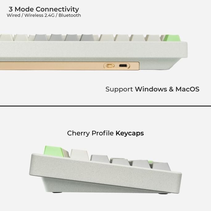 Jual MYNK-80X ALUMINUM WIRELESS MECHANICAL KEYBOARD 80% | Shopee Indonesia