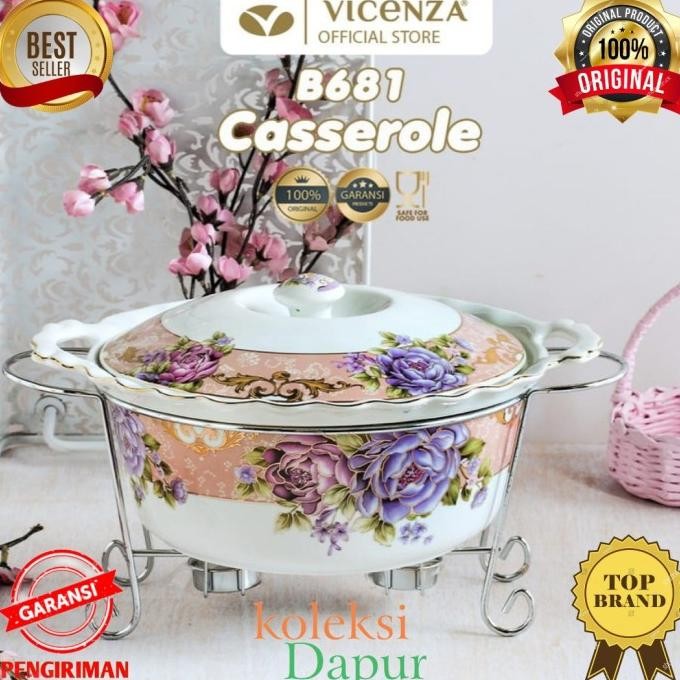 Jual Piring Makan saji Vicenza B179 MAGNOLIA porselen, plate ukuran 9 ...