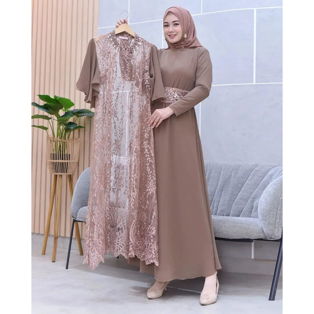 Jual Games Bestseller Gamis Cewek Model Mewah Dress Syari Kondangan ...