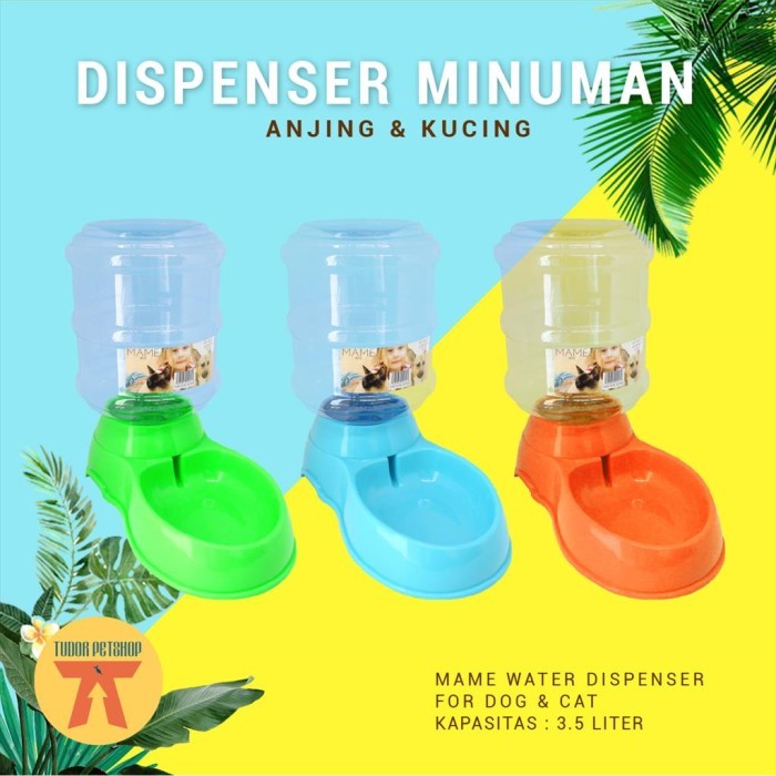 Jual TEMPAT MINUM ANJING KUCING MAME WATER DISPENSER 3,5 LITER / DOG ...