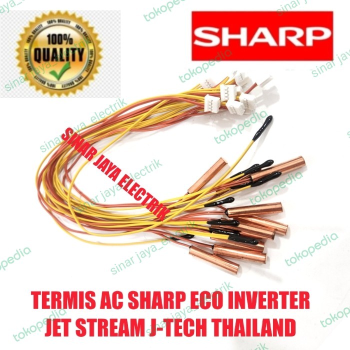 Jual THERMISTOR TERMISTOR AC SHARP ECO INVERTER JET STREAM J-TECH ...