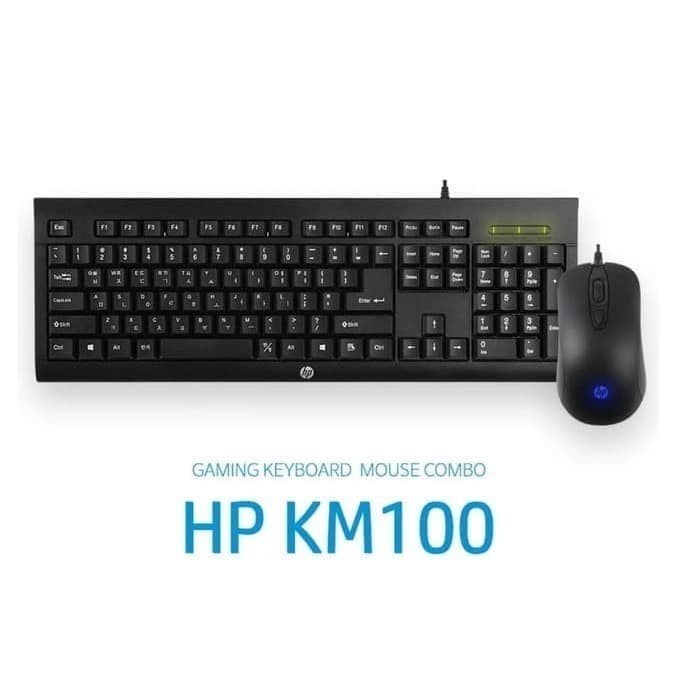 Jual KEYBOARD MOUSE GAMING HP KM100 [ORIGINAL] | Shopee Indonesia