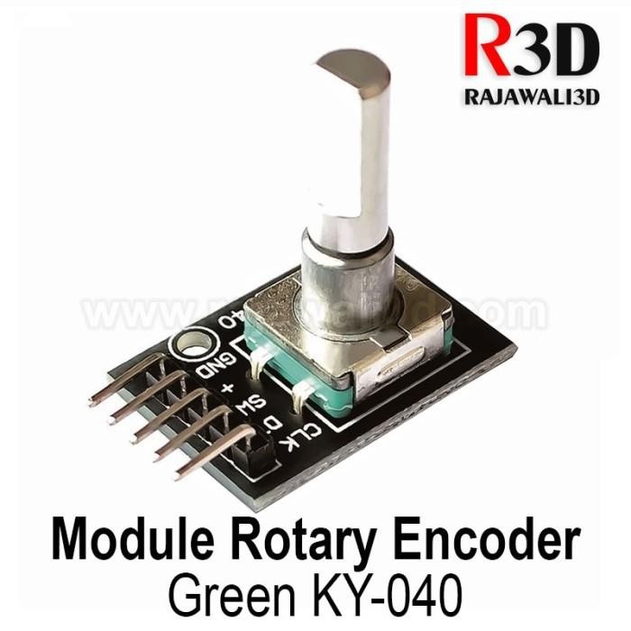 Jual 360 Deg Rotary Encoder Module Green KY-040 Arduino Brick Sensor Switch | Shopee Indonesia