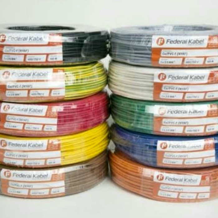 Jual Kabel Federal Nyaf 1,5Mm Roll 100M Serabut Nyaf 1X1,5 Mm Nyaf 1,5 Mm | Shopee Indonesia