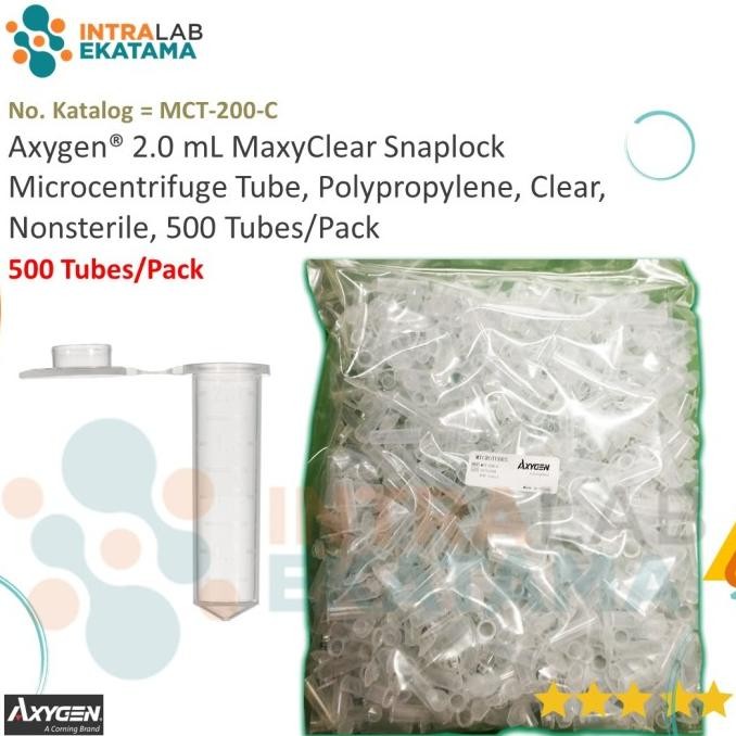 Jual Microtube 2.0 ml, Boil Proof, Flat Cap, 500/pack, MCT-200-C ...