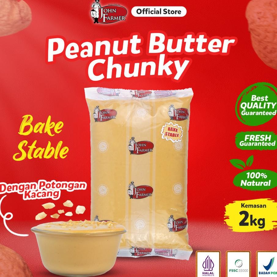Jual John Farmer Peanut Butter Chuny 2G Chuny Peanut Butter Elai Acang ...