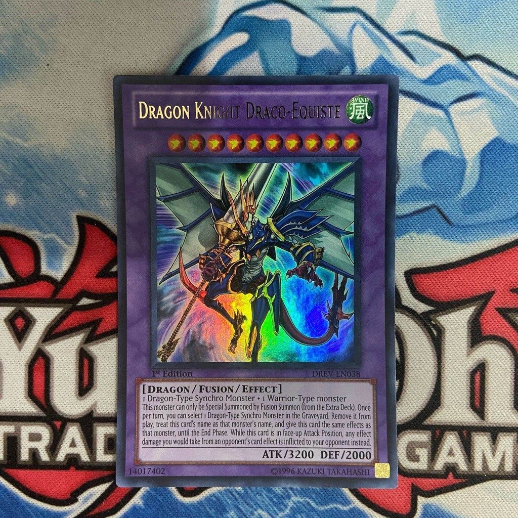 Jual yugioh dragon knight draco equiste DREV ultra rare original ...