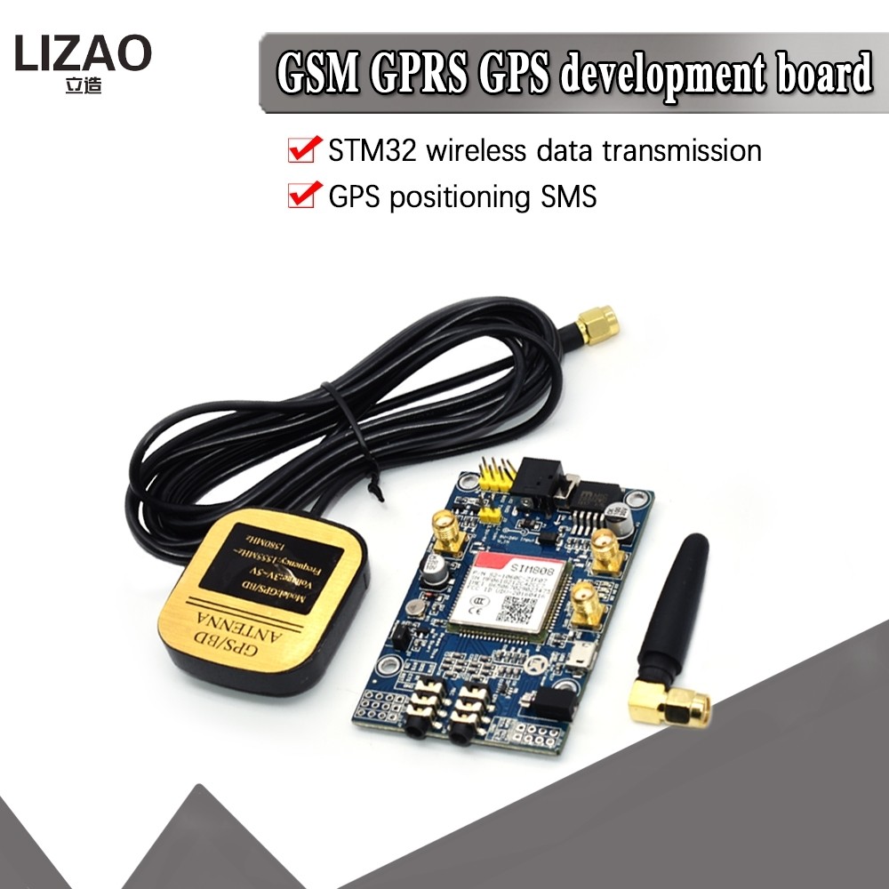 Jual WYU SIM808 Module GSM GPRS GPS Development Board IPX SMA with GPS Antenna for Arduino ...