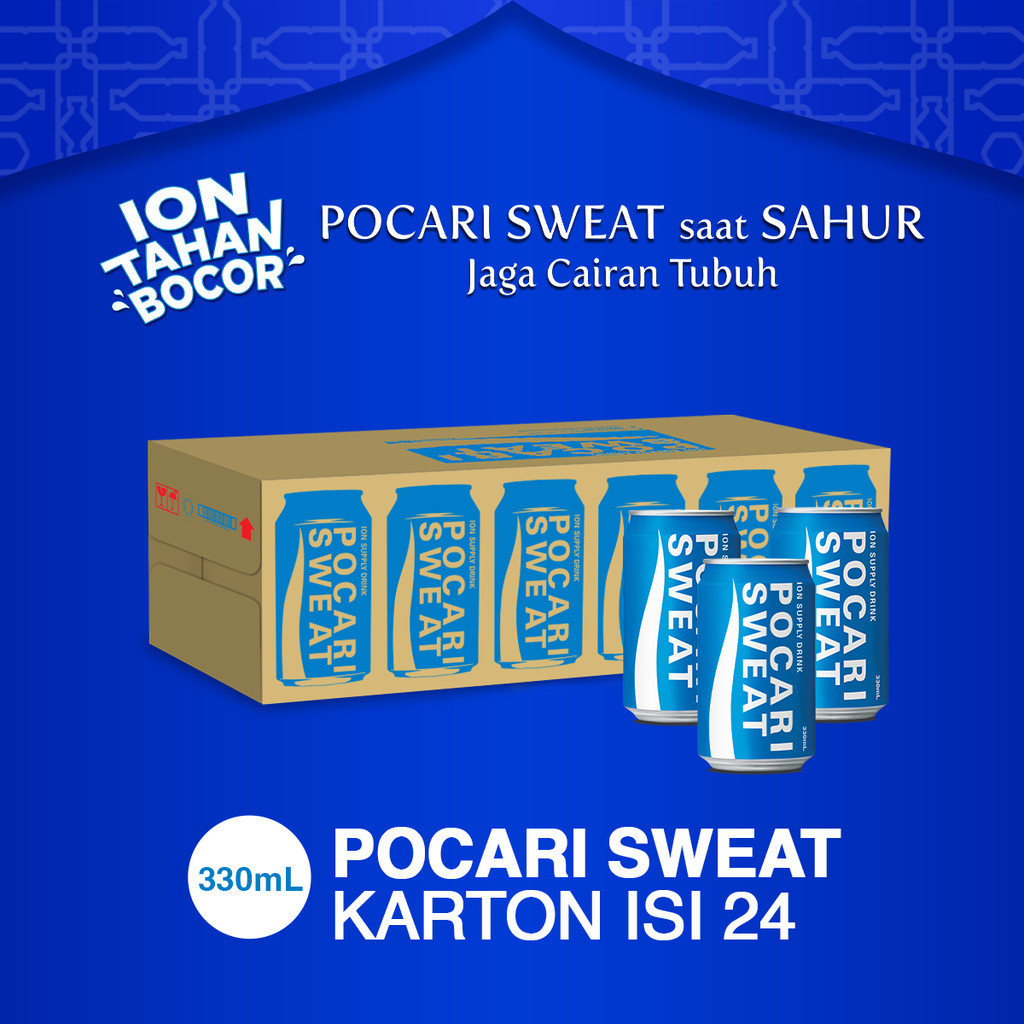 Jual POCARI SWEAT Can 330ml - 1 Karton (24 Kaleng) | Shopee Indonesia