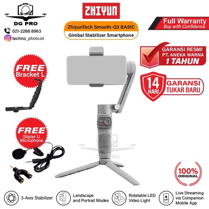 Jual Zhiyun Smooth Q2 - Lebih Baru Dari Smooth 4,Dji Osmo Mobile,Vimble 2 | Shopee Indonesia