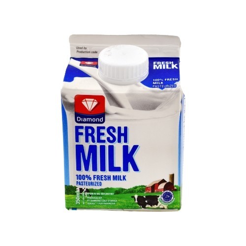 Jual Diamond Fresh Milk Plain 350Ml | Shopee Indonesia