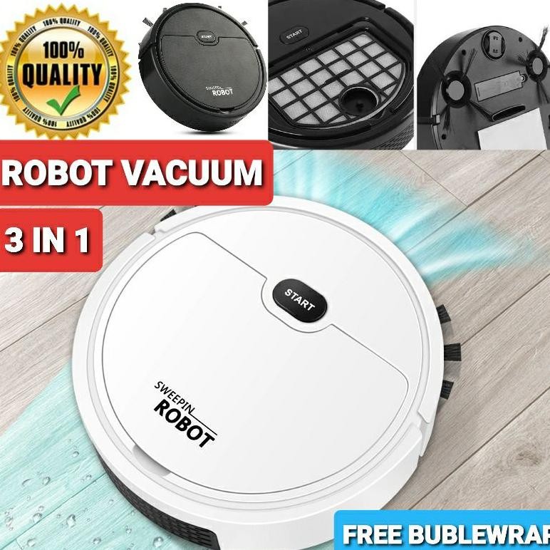 Jual SMART SWEEPING ROBOT 3 IN 1 SAPU PENYEDOT DEBU PEL PEMBERSIH DEBU LANTAI ROBOT VACUUM ...