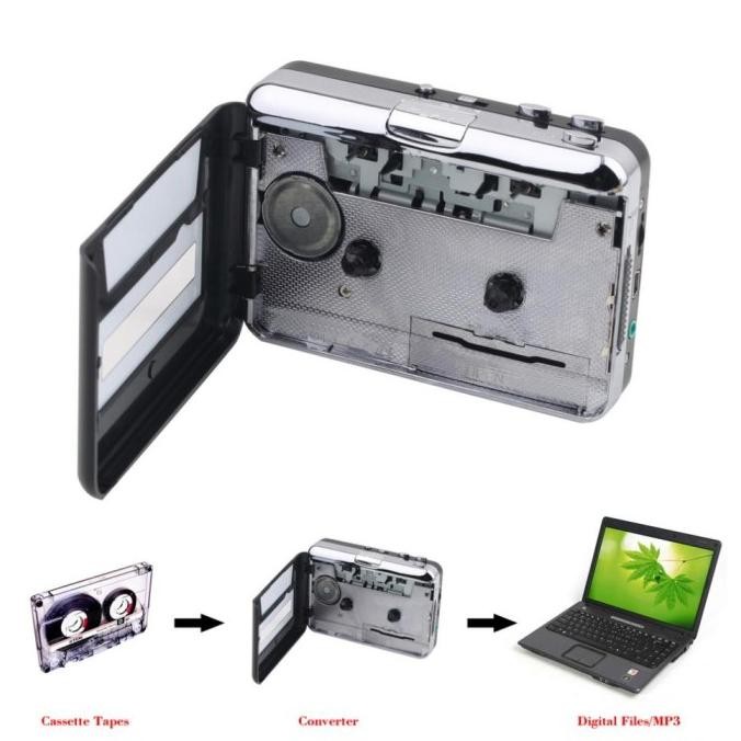 Jual Konverter Kaset Tape USB Cassette Capture MP3 Player | Shopee ...