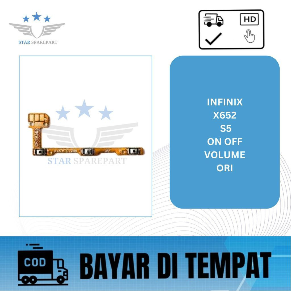 Jual FLEXIBEL INFINIX X652 + ON OFF + VOLUME ORI (INFINIX S5) | Shopee ...