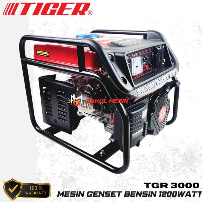 Jual Mesin Genset Bensin Generator 1200Watt Tgr 3000 Tiger Tgr3000 ...